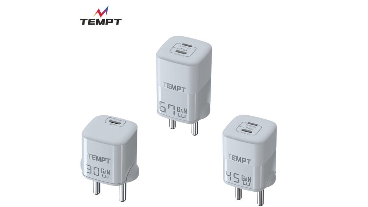 Tempt Launches Elite Series GaN³ Travel Chargers
